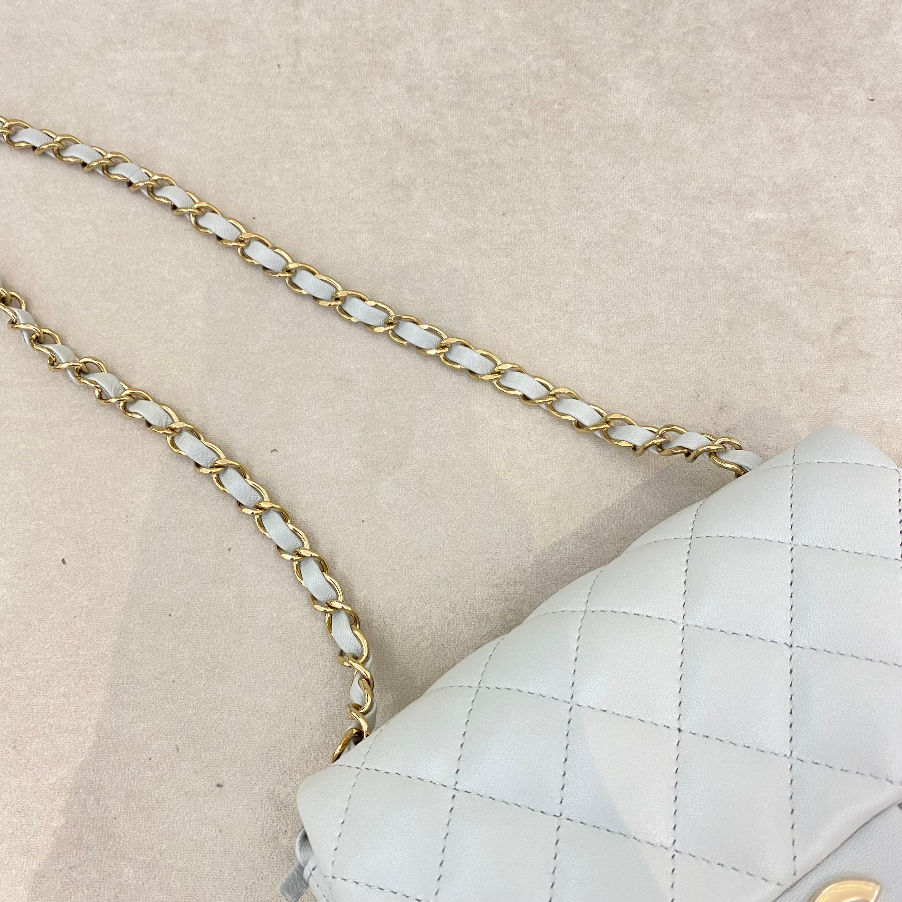 Chanel MINI SQUARE Boy IN Grey Blue