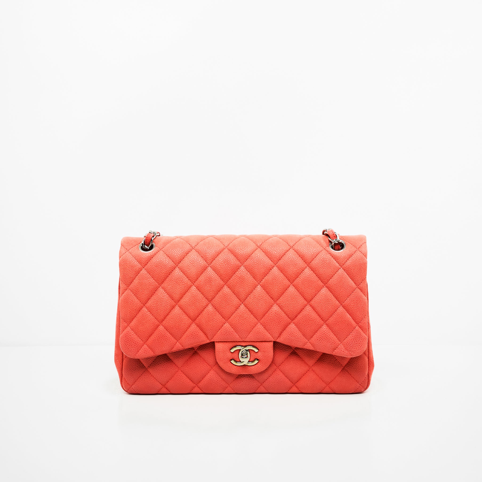 Chanel Caviar Classic Jumbo Pink